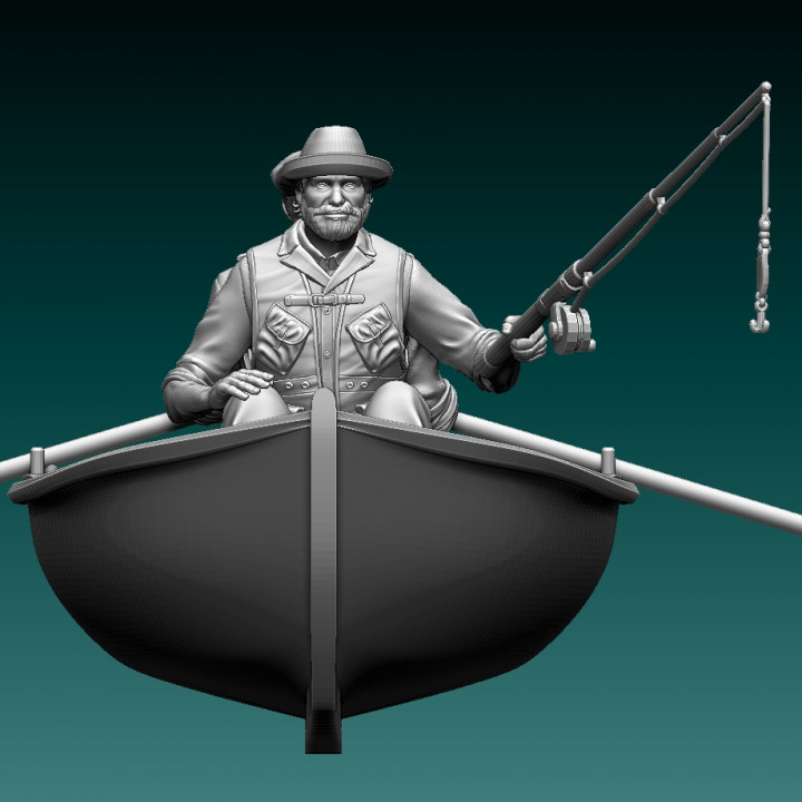3D Printable fisherman by Dmitry Tishchenkov