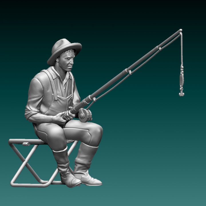 3D Printable fisherman by Dmitry Tishchenkov