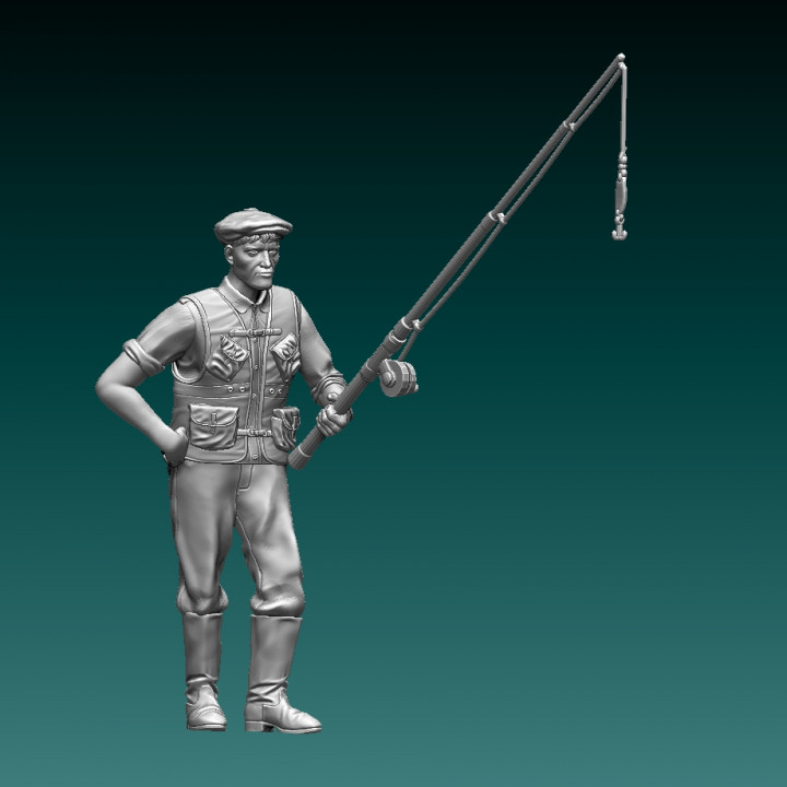 3D Printable fisherman by Dmitry Tishchenkov