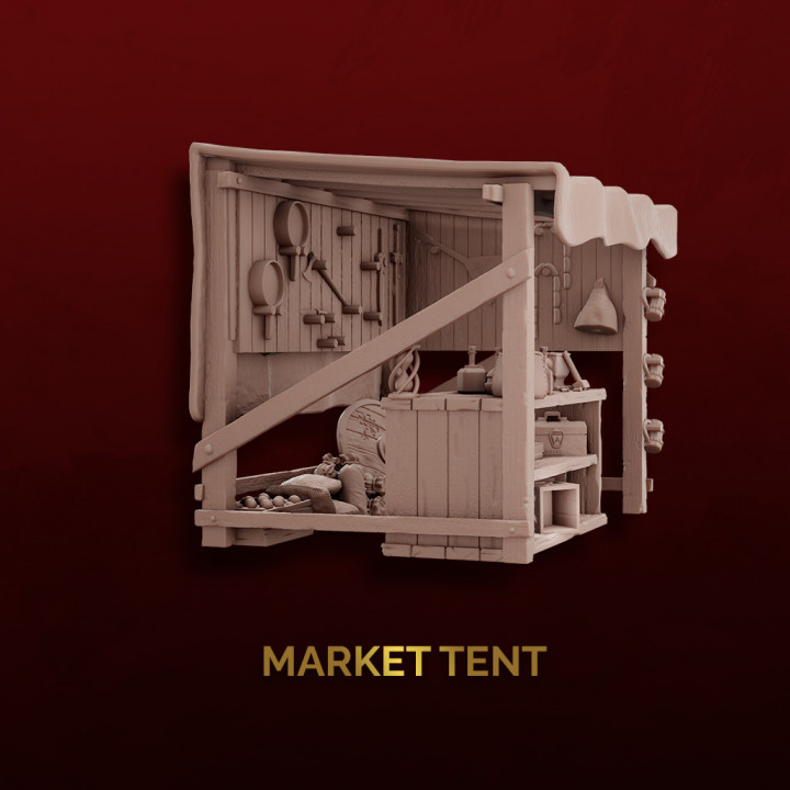 3D Printable Market Tent by Artificers_Mini