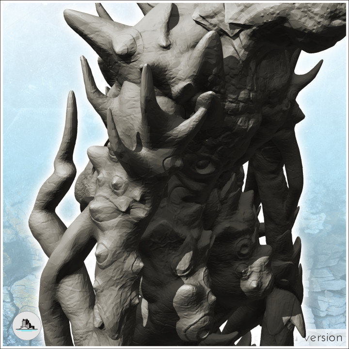 3D Printable Evil demon with rocky and thorny skin (6) - Medieval ...