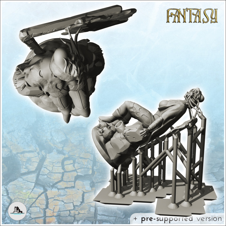 3D Printable Seated undead woman with cape and boots (19) - Medieval ...