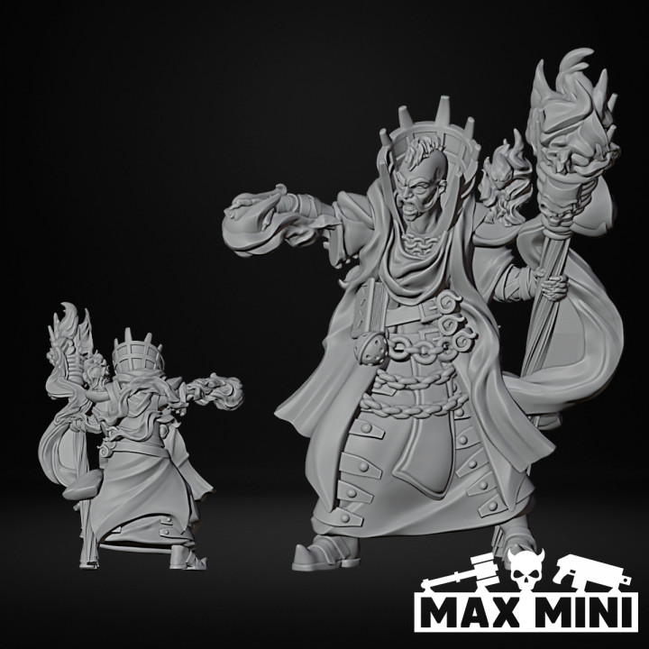 3D Printable Pyromancer by Max Mini