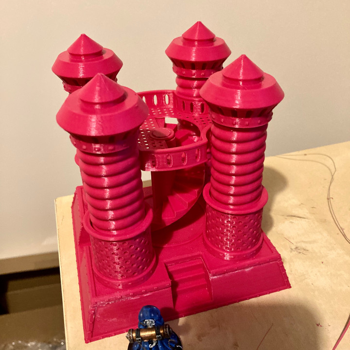 3D Printable Bulldozer Terrain- steampunk storm research centre by Tom ...