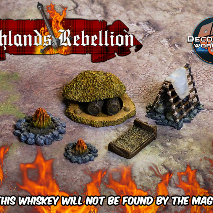 3D Printable Highlands Rebellion (Core set) by DecoQuest Workshop