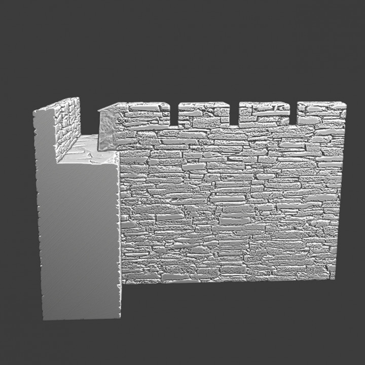 3D Printable Modular Castle system - T-set for inner walls by Northern ...