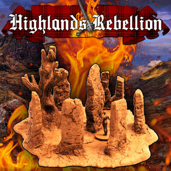 3D Printable "Craigh Na dun" teleport stones by DecoQuest Workshop