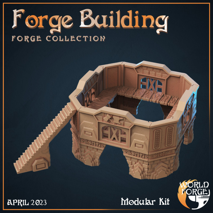 3D Printable Dwarven Forge Building by World Forge Miniatures
