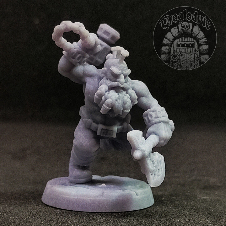 3D Printable Dwarf berserker goblinbane by Trogdor
