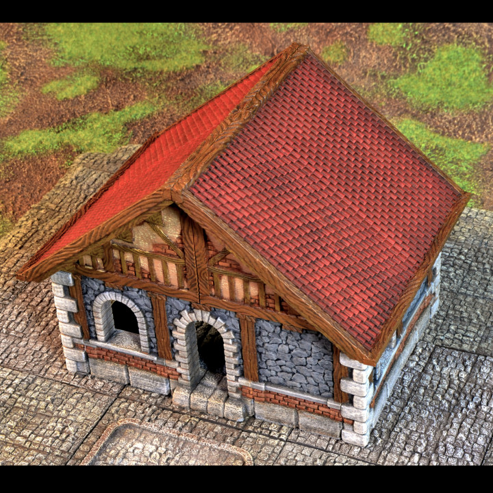 3D Printable Modular Building System - Small House by Dani Amengual