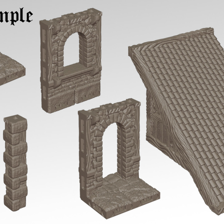 3D Printable Modular Building System - Small House by Dani Amengual