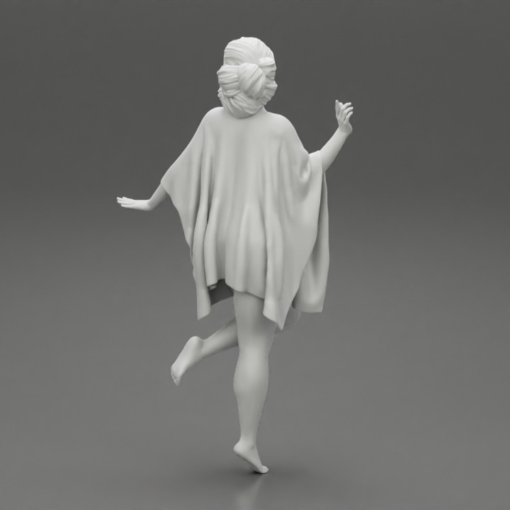 3D Printable beautiful Woman in beach cover up by 3DGeschaft Miniatures ...