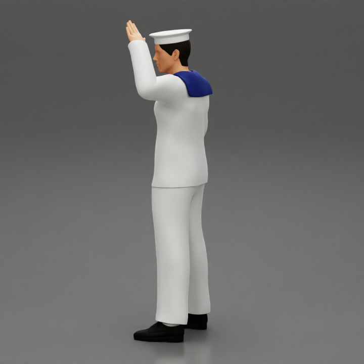 3D Printable navy sailor hi-res by 3DGeschaft Miniatures Figures