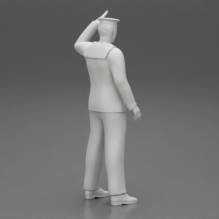 3D Printable navy sailor hi-res by 3DGeschaft Miniatures Figures