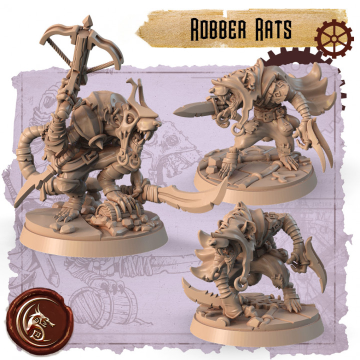 3D Printable Robber Rats by Signum Workshop