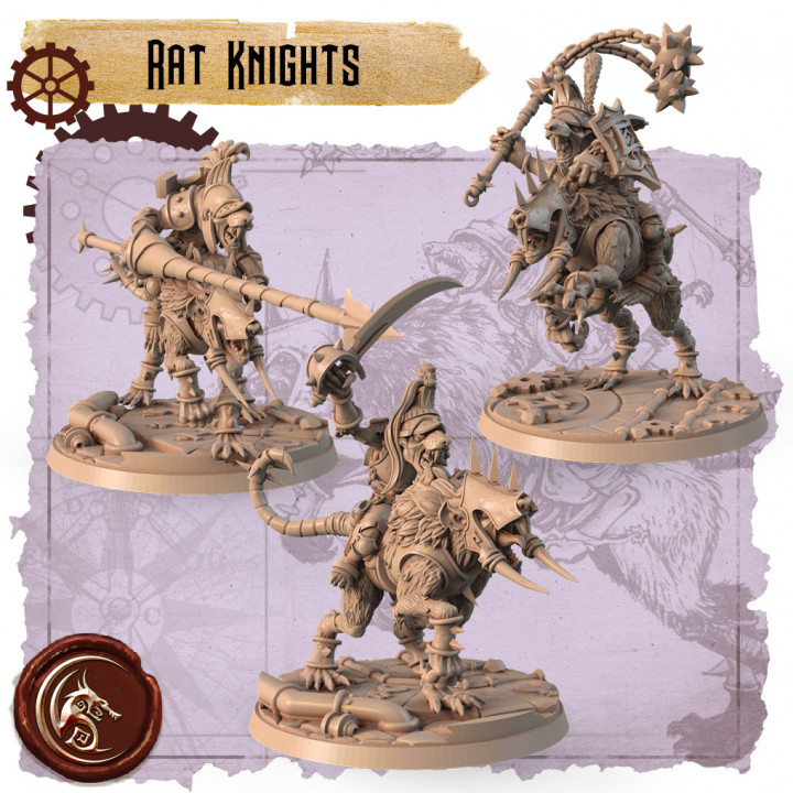 3D Printable Rat Knights by Signum Workshop
