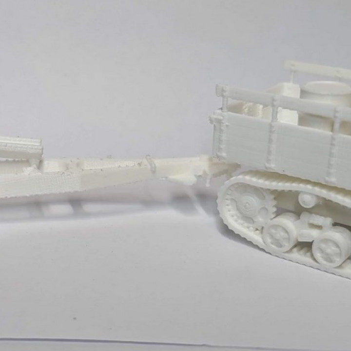 3D Printable STZ-5 Artillery tractor + Howitzer 122mm M1910/30 (USSR ...