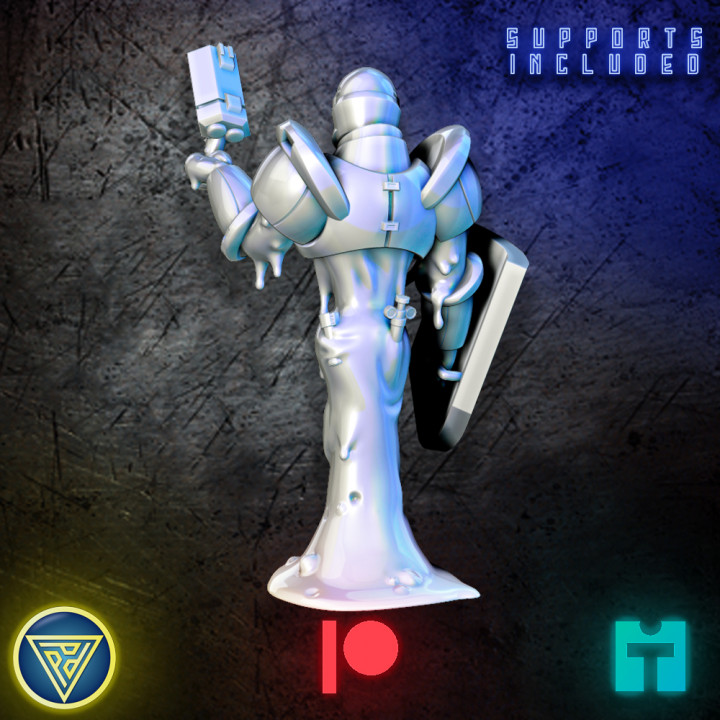 3D Printable Ooze Alien Defender by Print Paint Play