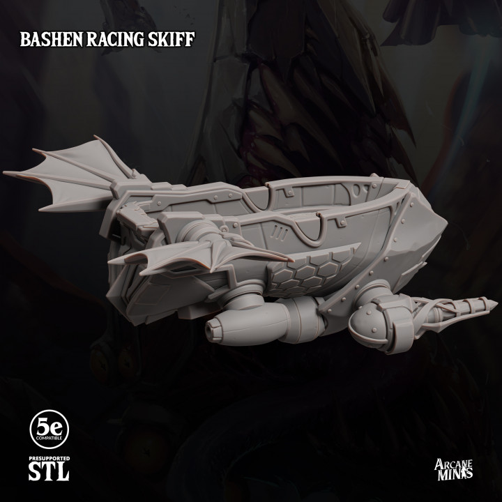 3D Printable Airship - Bashen Class Racing Skiff by Sordane Publishing
