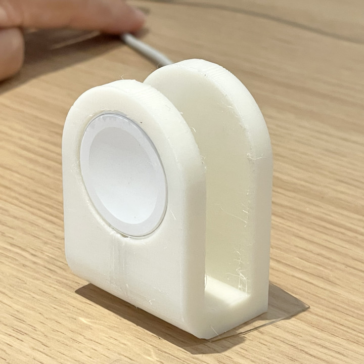 3D Printable minimal Apple watch dock / stand / wall attachment by Hugo ...