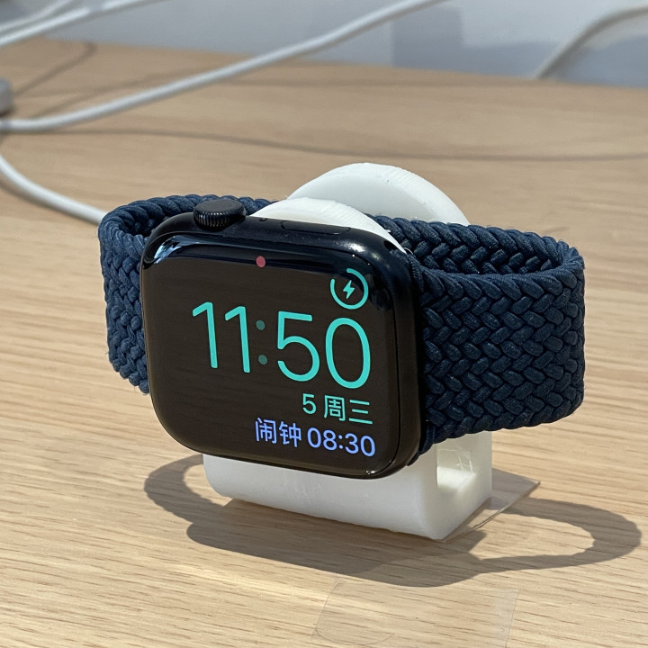 3D Printable minimal Apple watch dock / stand / wall attachment by Hugo ...