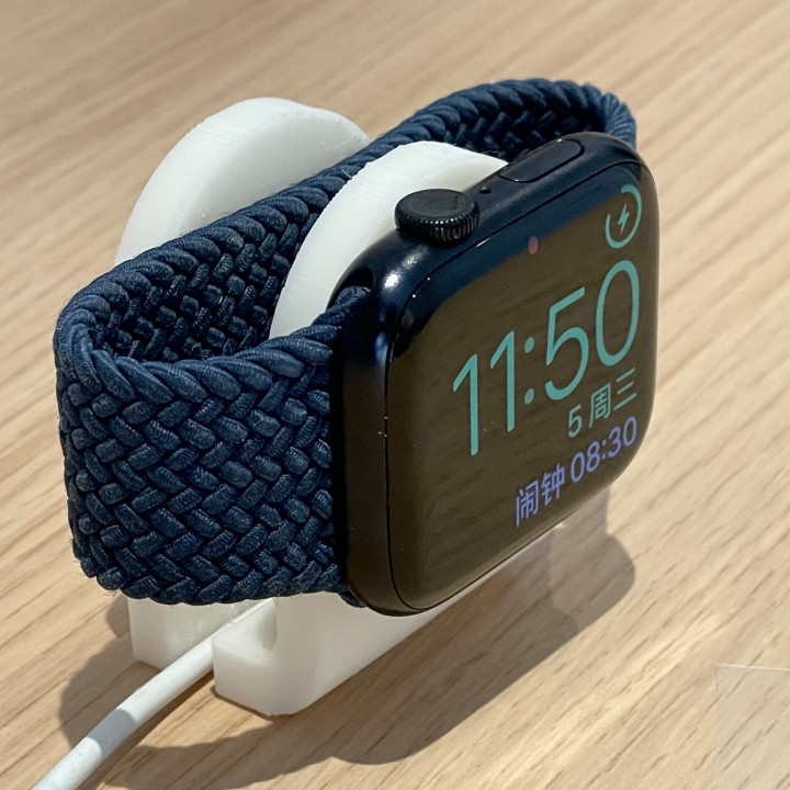 3D Printable minimal Apple watch dock / stand / wall attachment by Hugo ...