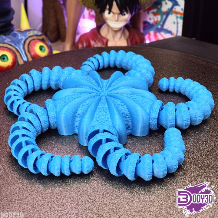 3D Printable Articulated Starfish Snake by BODY3D