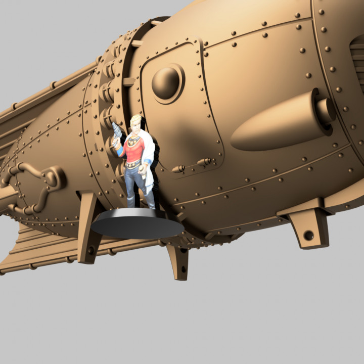 3D Printable Rocketship by Karl Perrotton
