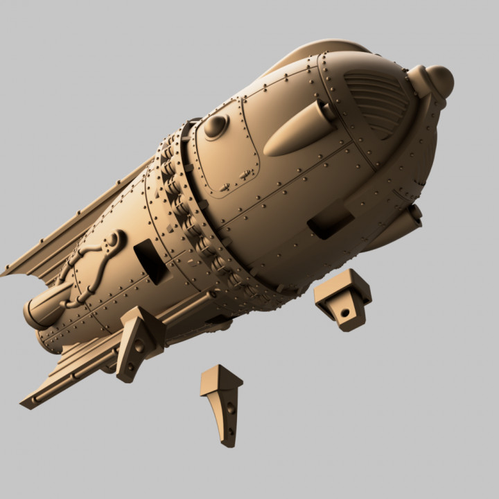 3D Printable Rocketship by Karl Perrotton