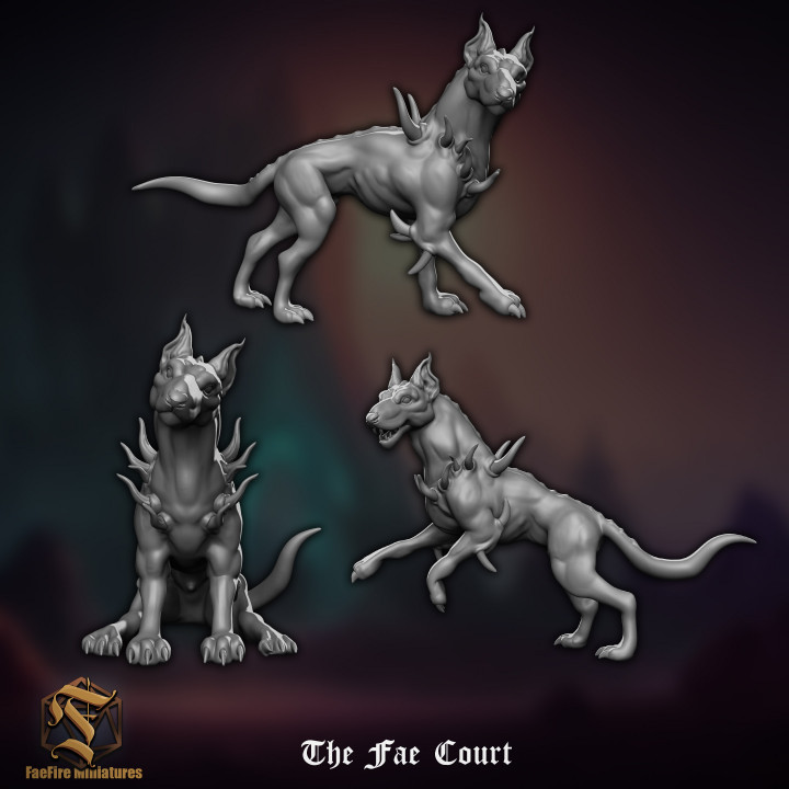 3D Printable Fae Court - Complete Set by FaeFire Miniatures