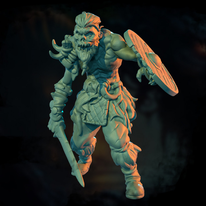 3D Printable Undead Viking by Monster Atlas