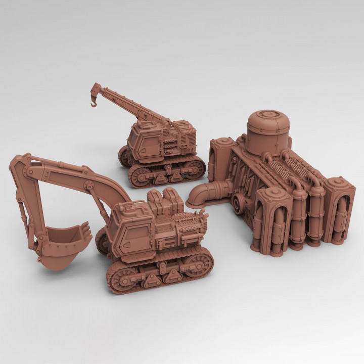 3D Printable Mining Site Beta by Tesseract Tomb