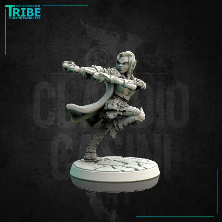 3D Printable (Bundle) Elf guardian archers ranger wit bow bundle pack ...