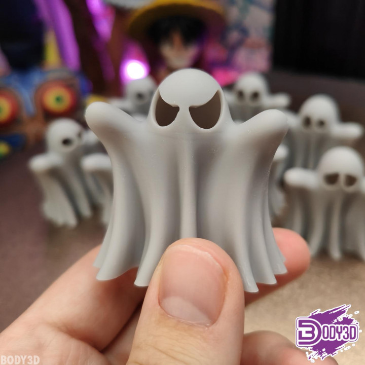 3D Printable Ghost Booh x10 by BODY3D