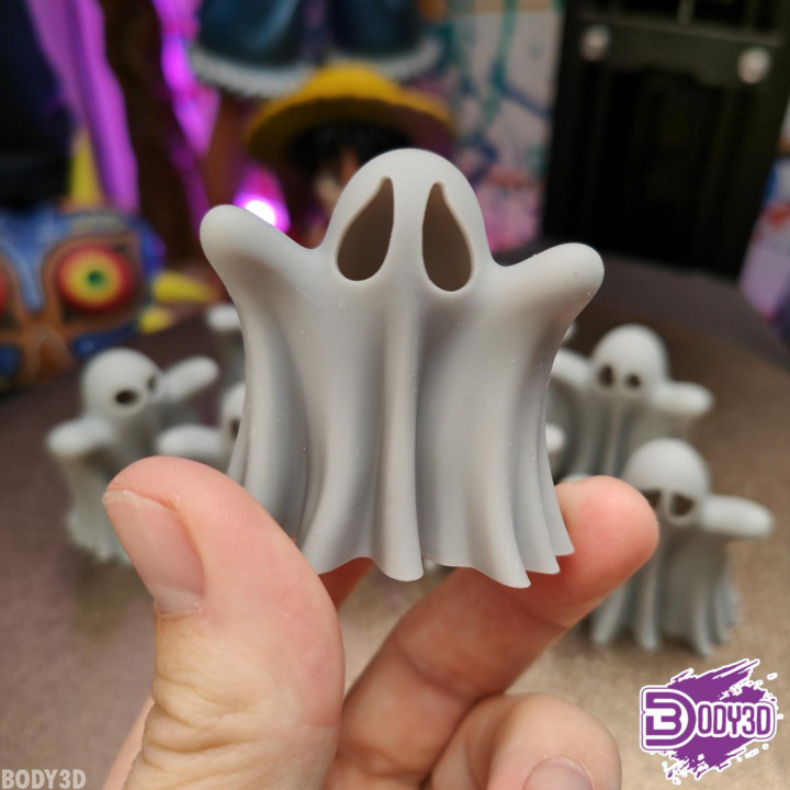 3D Printable Ghost Booh x10 by BODY3D