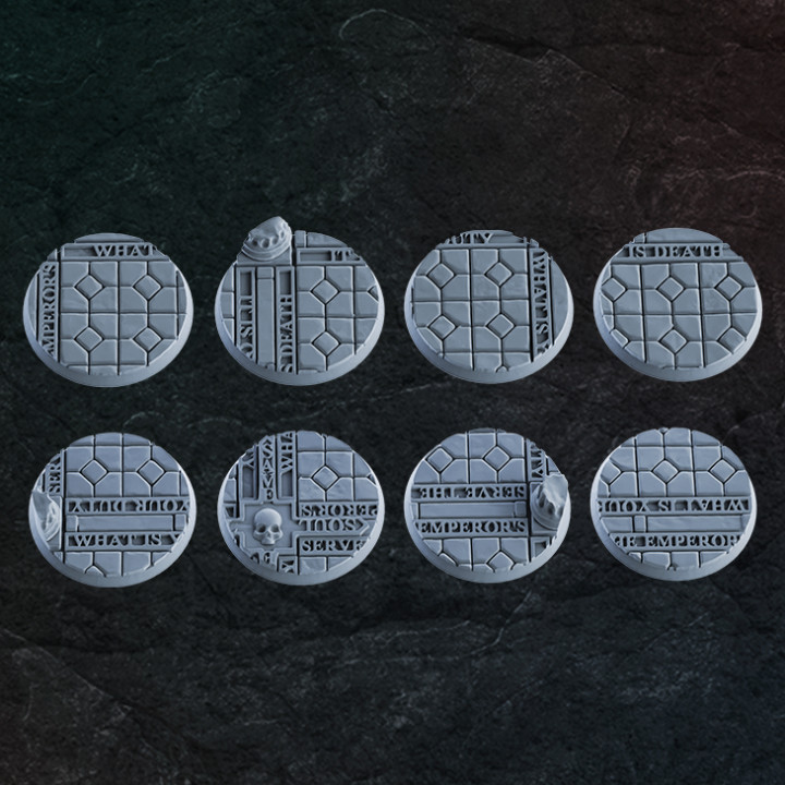 3D Printable Religious Temple Bases Pack #1 x40 by dakkadakka.store