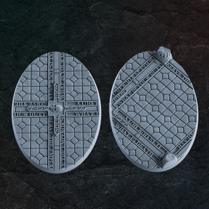 3D Printable Religious Temple Bases Pack #1 x40 by dakkadakka.store