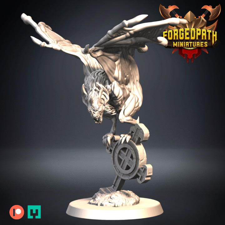 3D Printable Giant Vampire Bats - Undead by Forged Path Miniatures