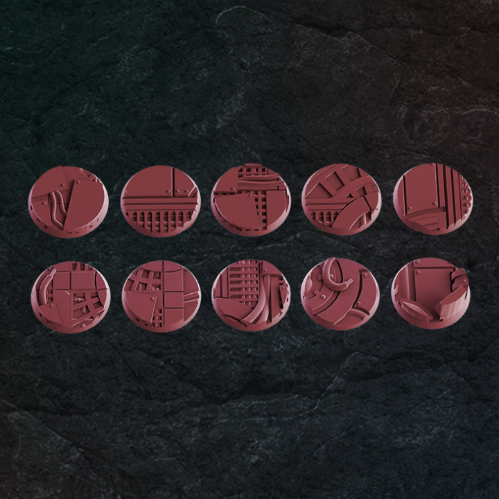 3D Printable Alien Factory Bases Pack #2 x42 by dakkadakka.store