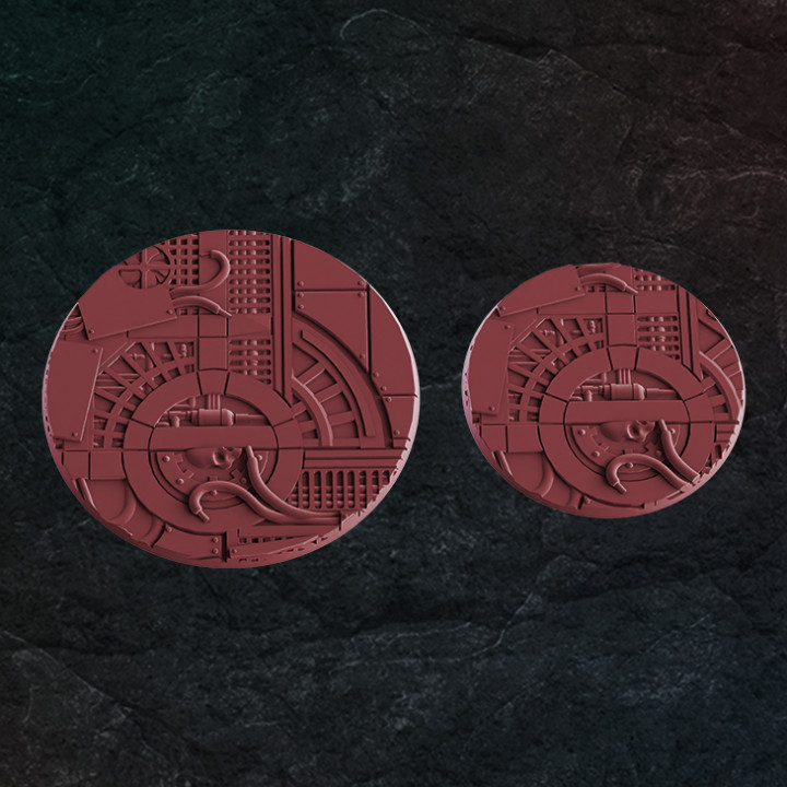 3D Printable Alien Factory Bases Pack #2 x42 by dakkadakka.store