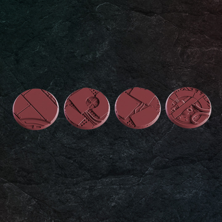 3D Printable Alien Factory Bases Pack #2 x42 by dakkadakka.store