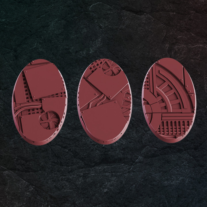 3D Printable Alien Factory Bases Pack #2 x42 by dakkadakka.store