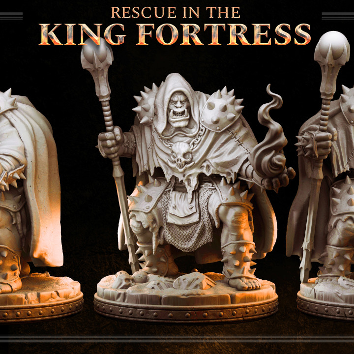 3D Printable Orc spellcaster - BORGAKH THROGSON - April 2023 - RESCUE ...