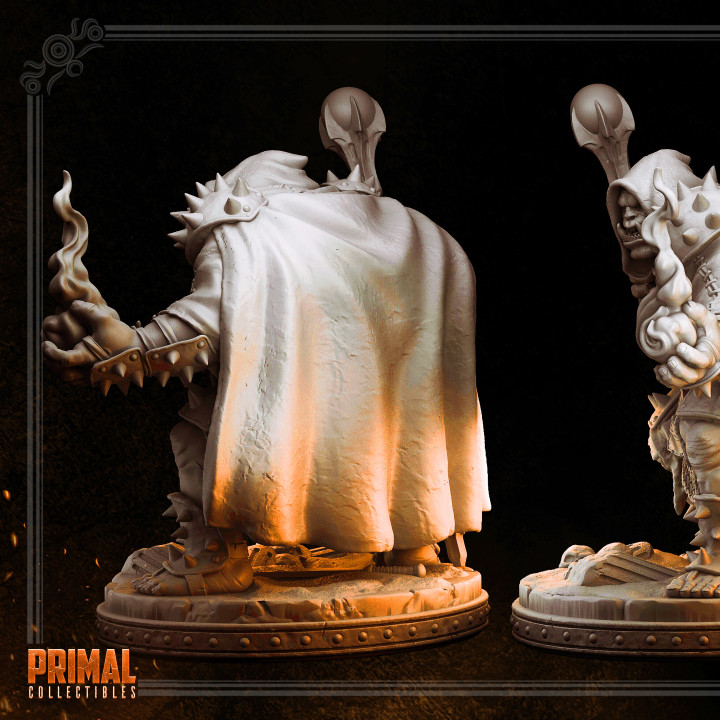 3D Printable Orc spellcaster - BORGAKH THROGSON - April 2023 - RESCUE ...