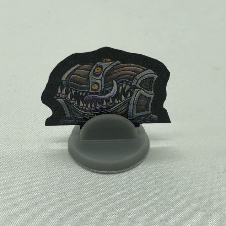 3D Printable 2D Miniature stands by Ernie