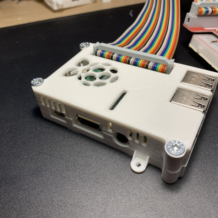 3d Printable Raspberry Pi 3 Case For Gpio Extension Cable Suitable By