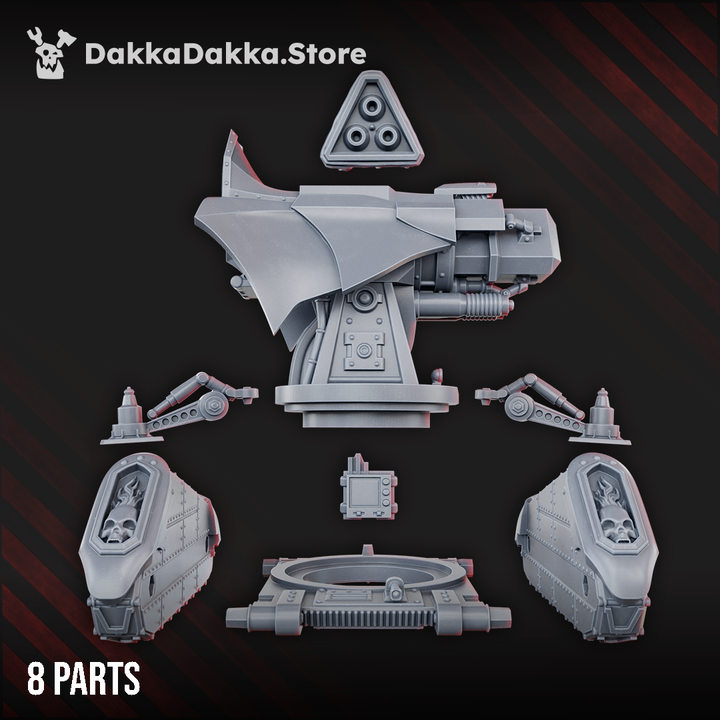 3D Printable Fire Lizard Stormcannon by dakkadakka.store