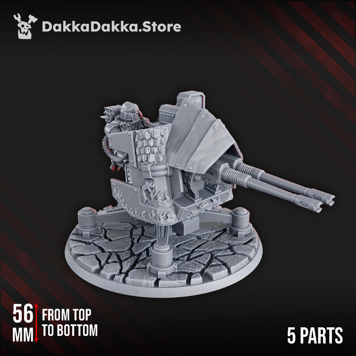 3D Printable Heavy Support Turret by dakkadakka.store
