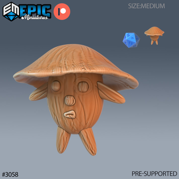 3D Printable Mushroom Folk Set / Infested Warrior / Fungus Fighter ...
