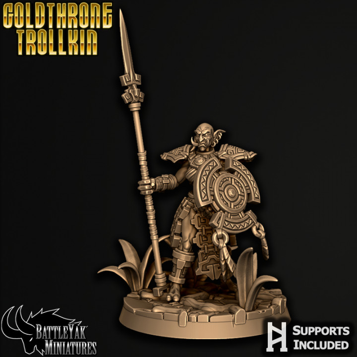 3D Printable Thronesworn Trollkin (female) D by Battle Yak Miniatures